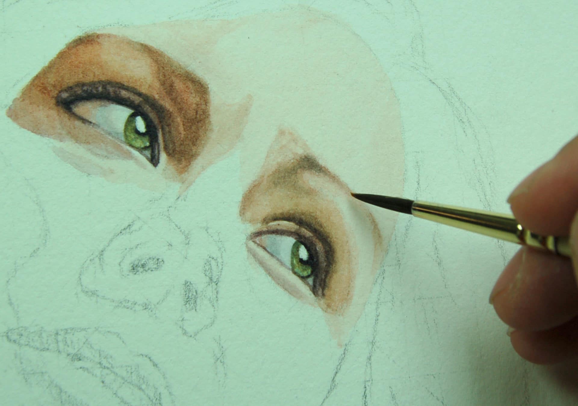 Painting an Eye in Watercolor - American Watercolor