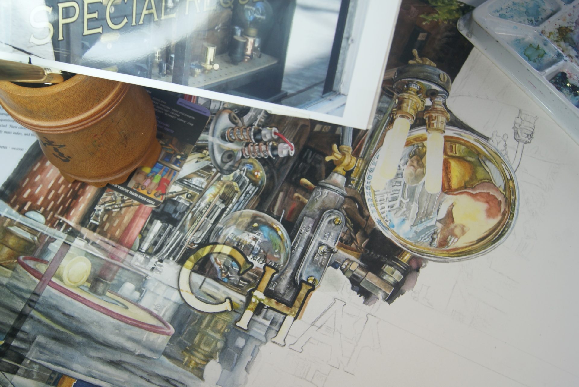 Reflecting on Reflections - American Watercolor