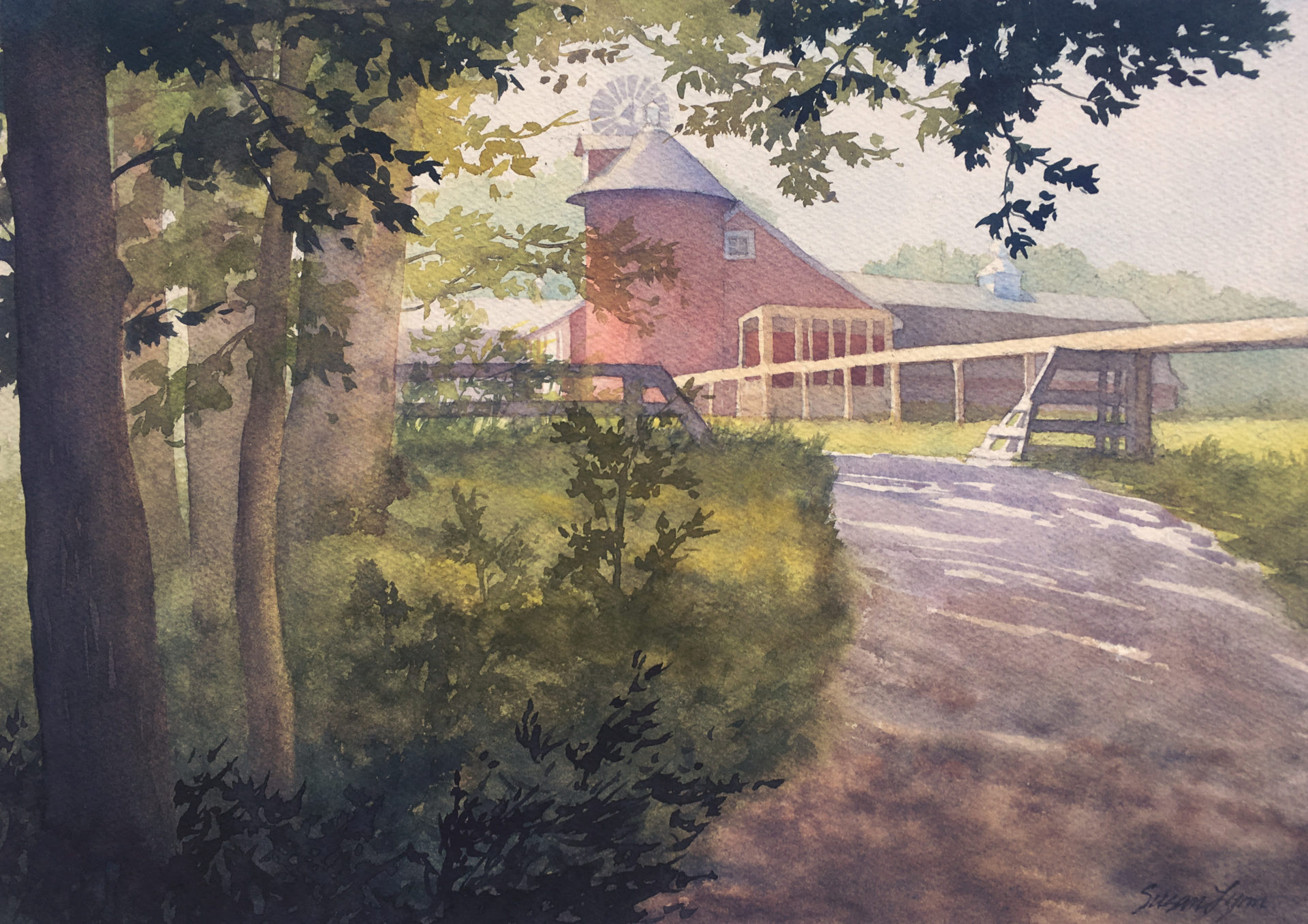 The Rural Life - American Watercolor