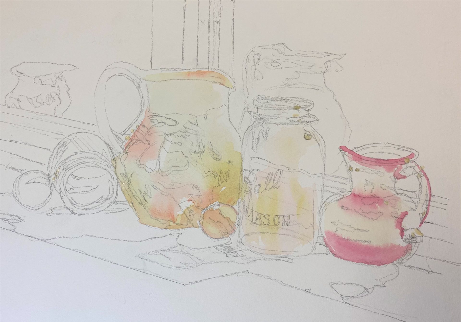 A Reflection on Reflections - American Watercolor