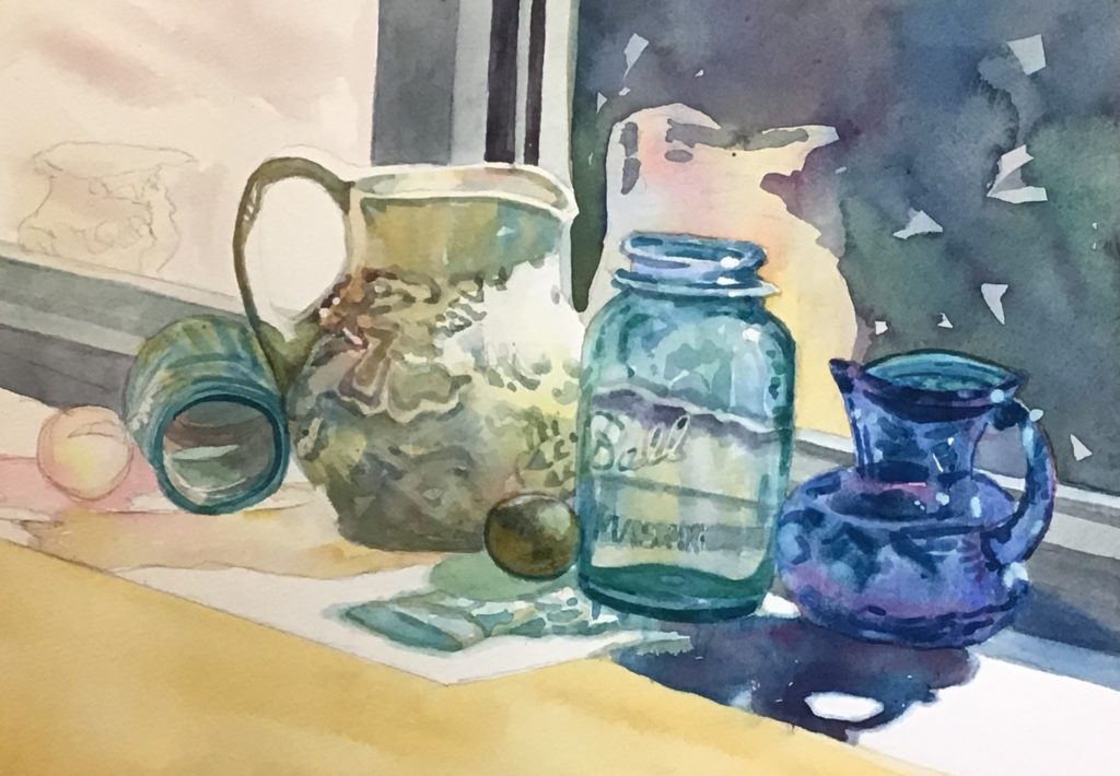 A Reflection on Reflections - American Watercolor