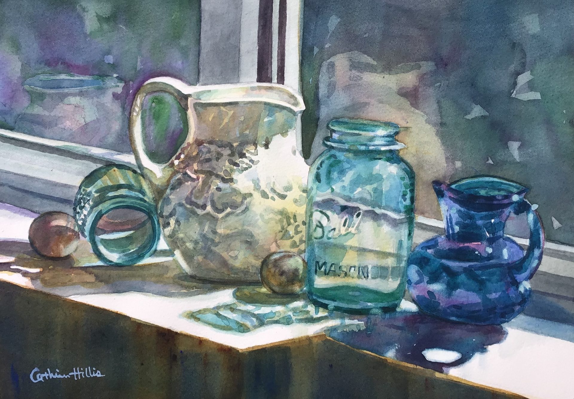 A Reflection on Reflections - American Watercolor