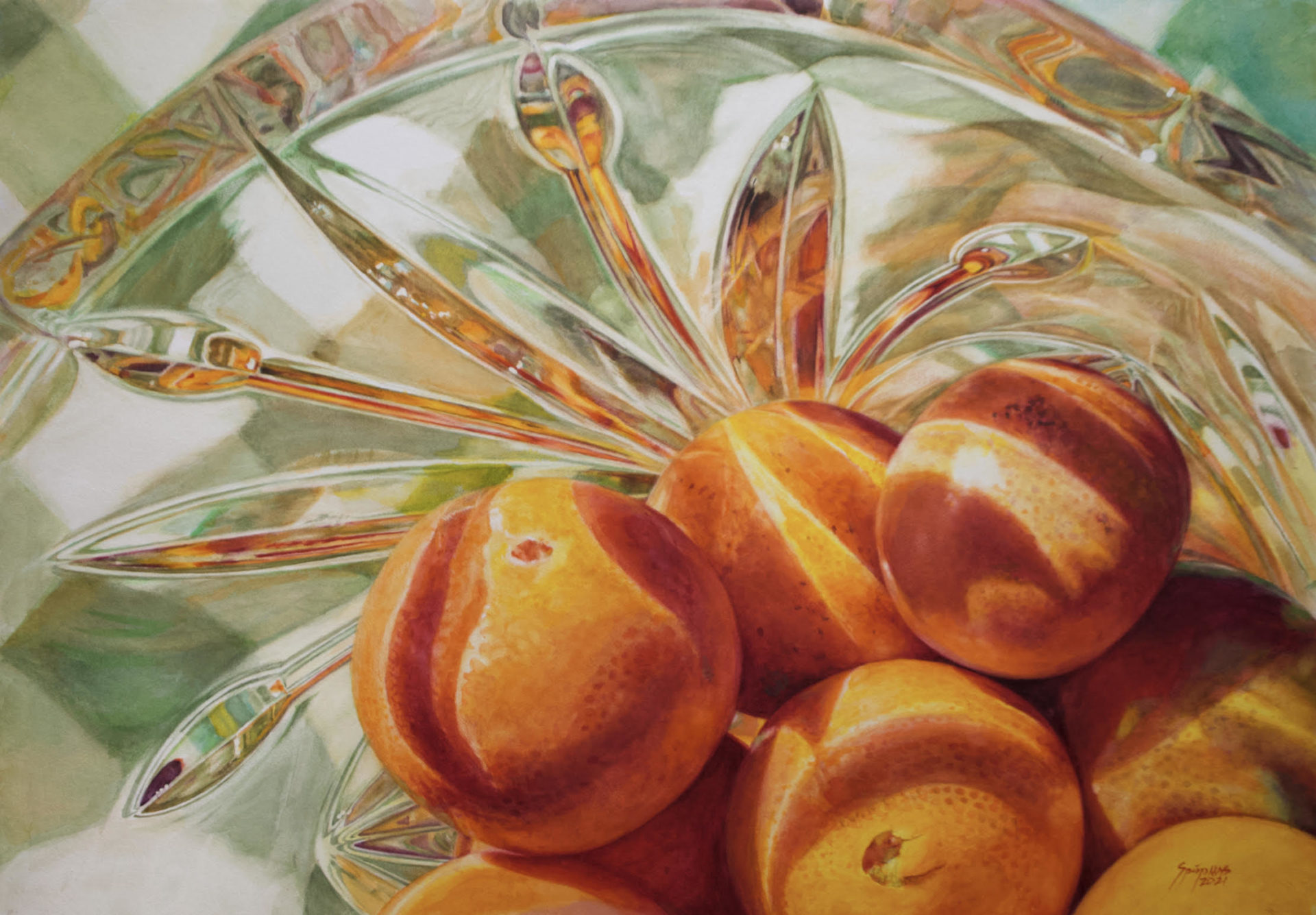 Breaking Glass - American Watercolor