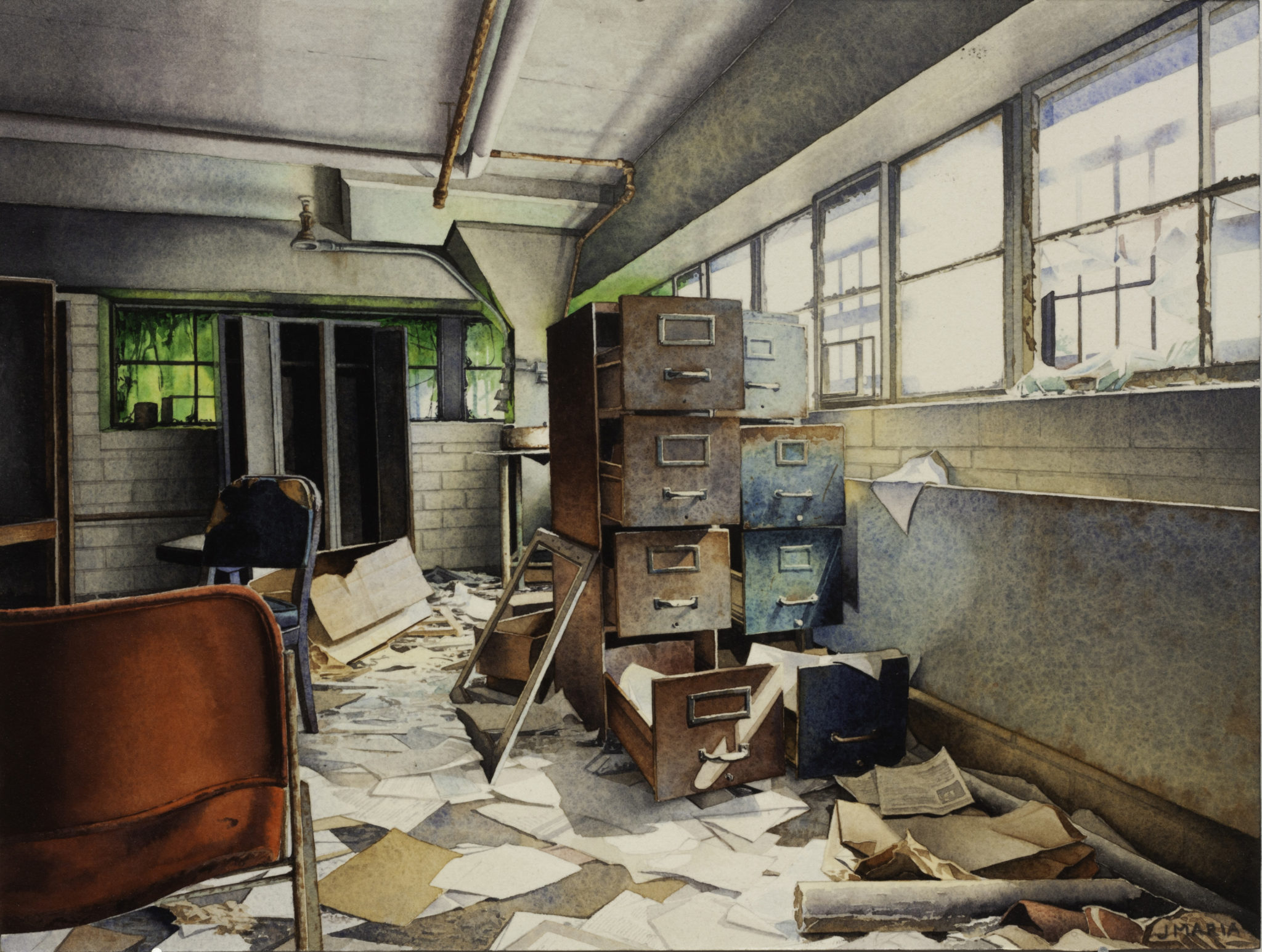 Breaking Glass - American Watercolor