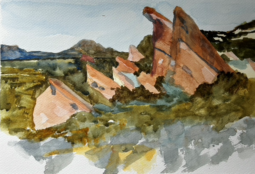 The Pleasures of Looking at Nothing in Particular - American Watercolor