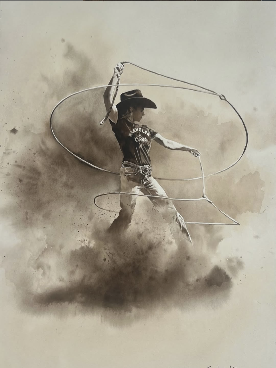 From Rodeo Arena to Madison Square Garden - American Watercolor